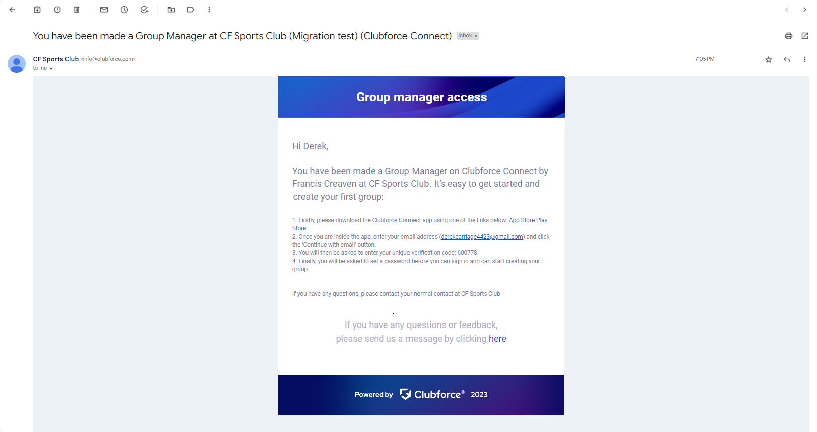 How do I get assigned as a Group Manager for my Team – Clubforce